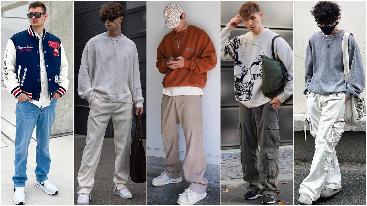 What To Wear With Blue Baggy Pants At Margaret Burgin Blog