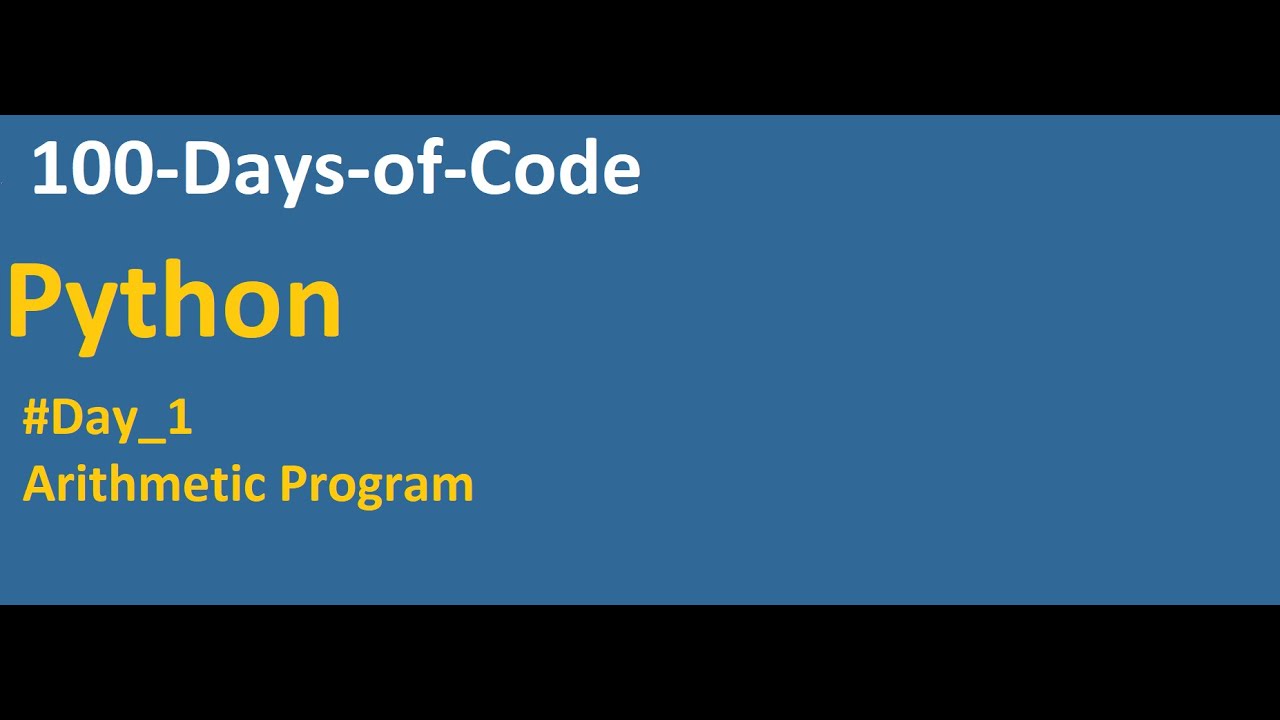 Python Addition 100daysofcode Python Beginner Youtube