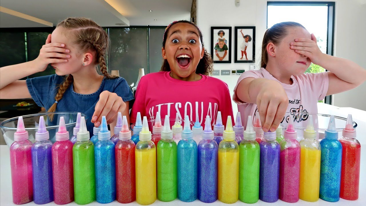 3 Colors Of Glue Slime Challenge Best Slimes Edition Youtube