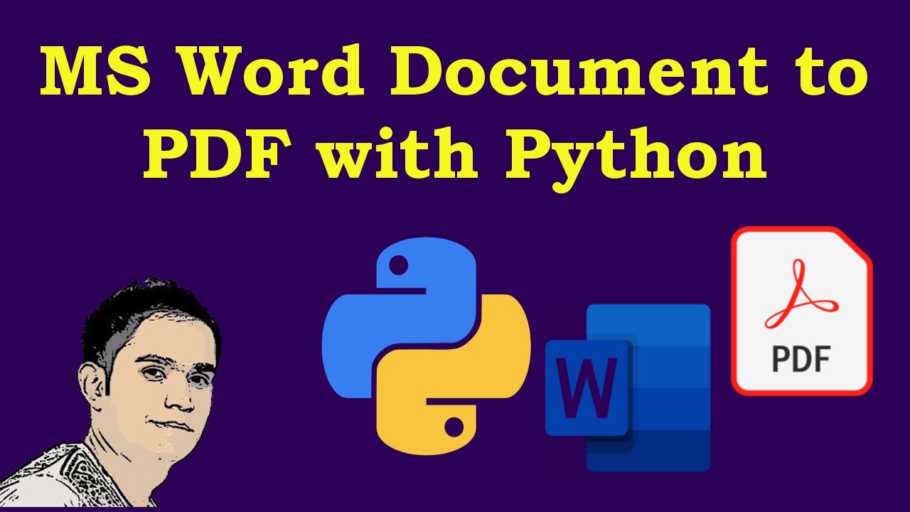 How To Convert Microsoft Word Documents To Pdf With Python Youtube