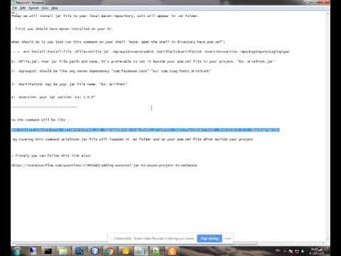 Adding External Jar To Maven Project 2 Youtube