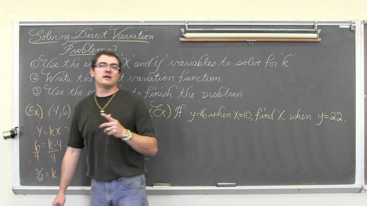 Direct Variation Youtube
