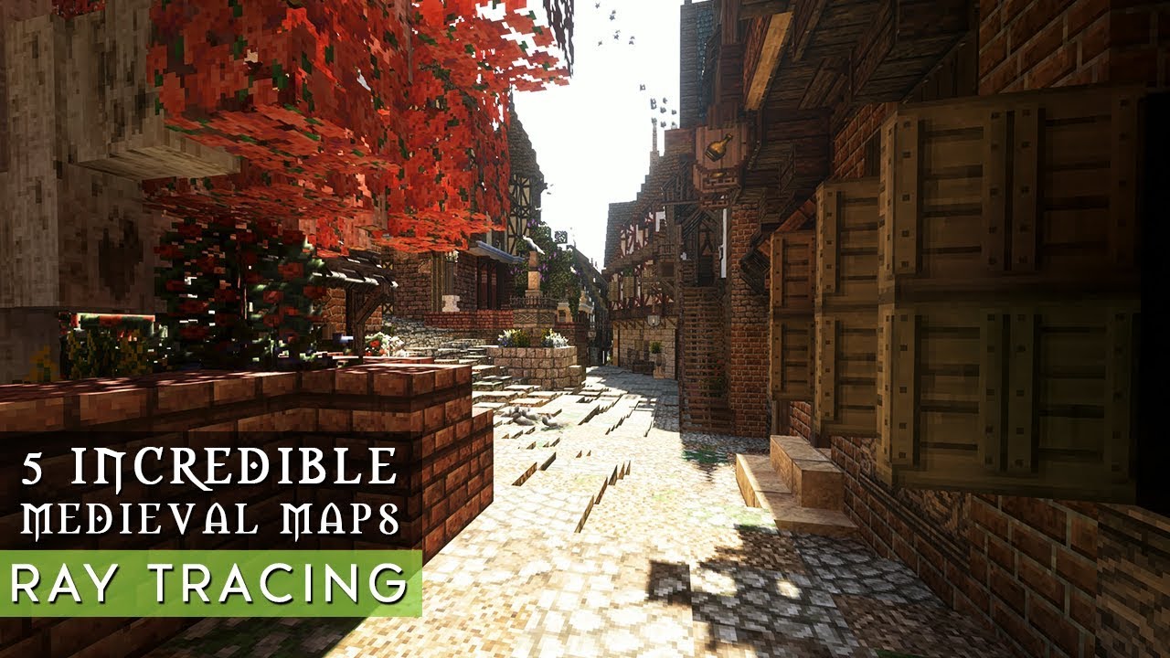 5 Gigantic Medieval Minecraft Maps With Download Ray Tracing Seus