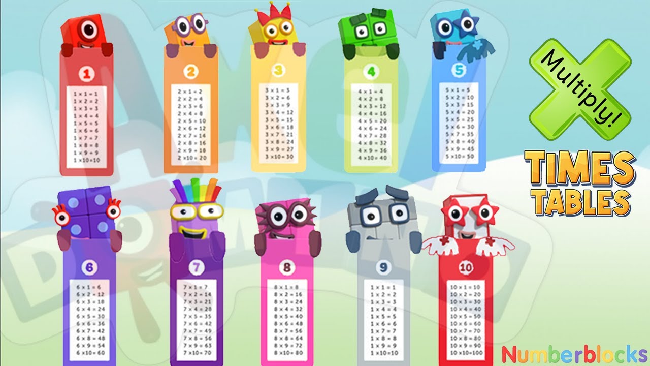 Numberblocks 12 Times Table