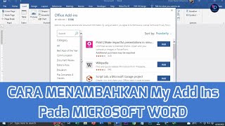 Menambahkan My Add Ins Pada Microsoft Word Dibritauchannel Dibritau ...