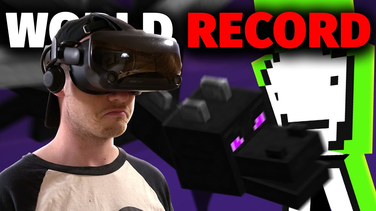 I Tried To Beat Dream S Minecraft Speedrun In Vr Youtube