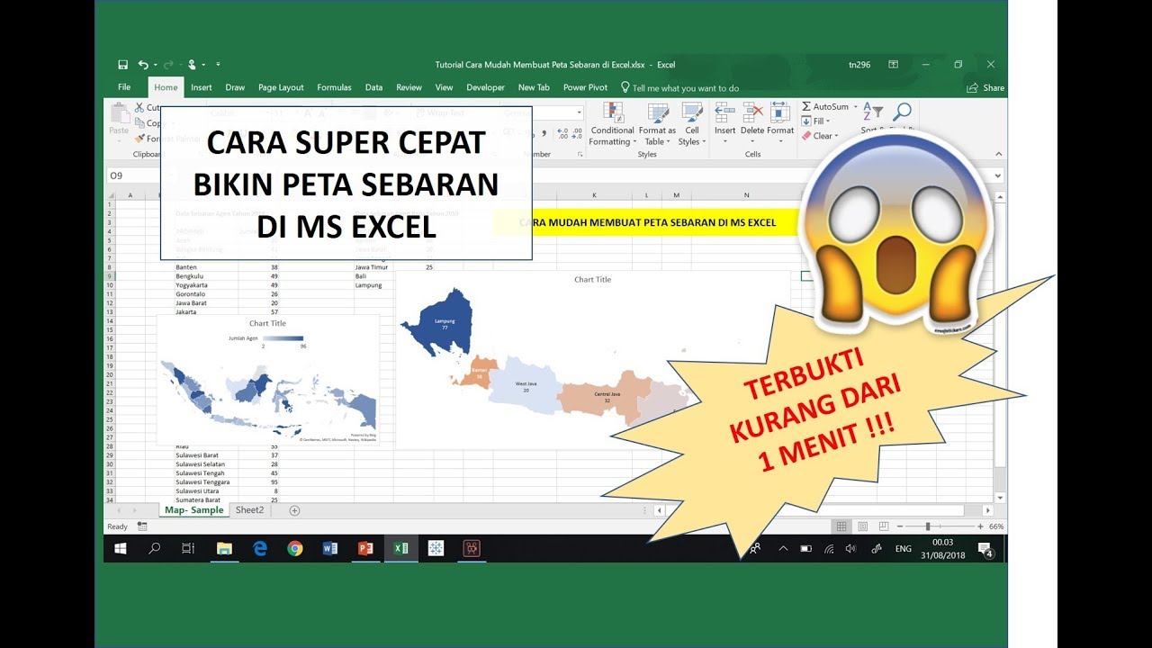 Cara Membuat Peta Di Ms Excel Hongkoong