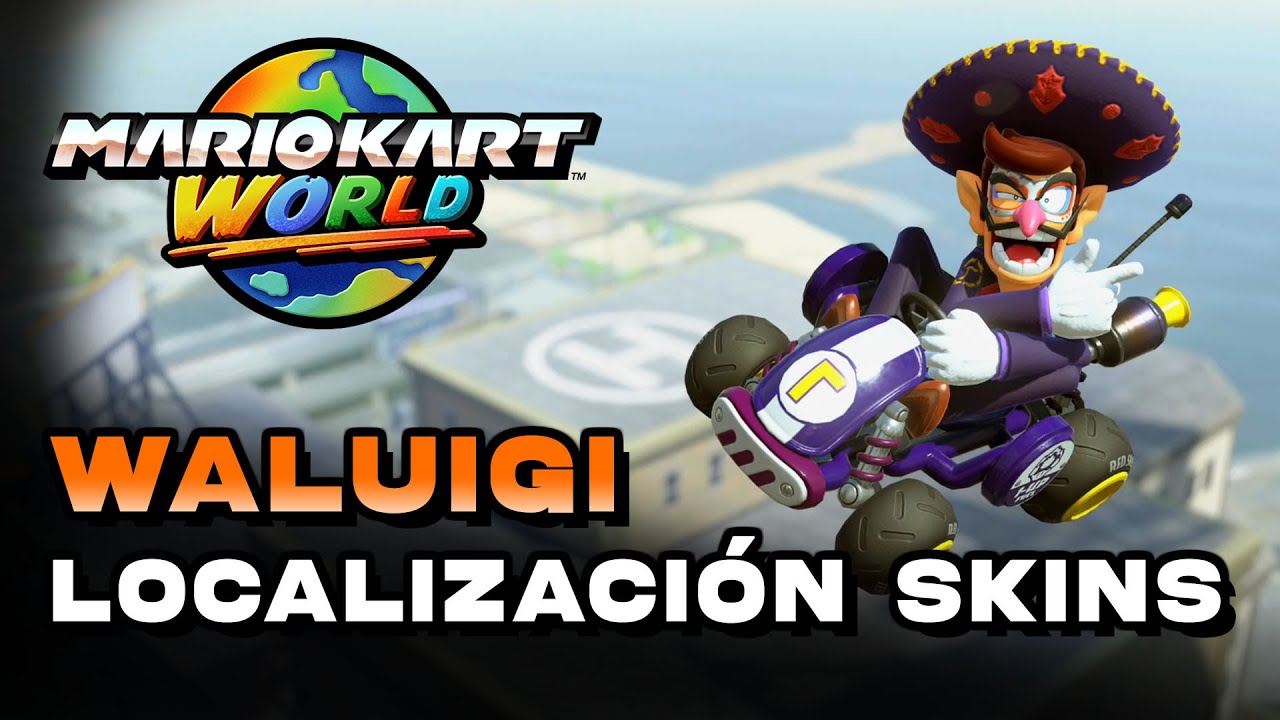 Mario Kart World Localización De Todas Las Skins De Waluigi Youtube