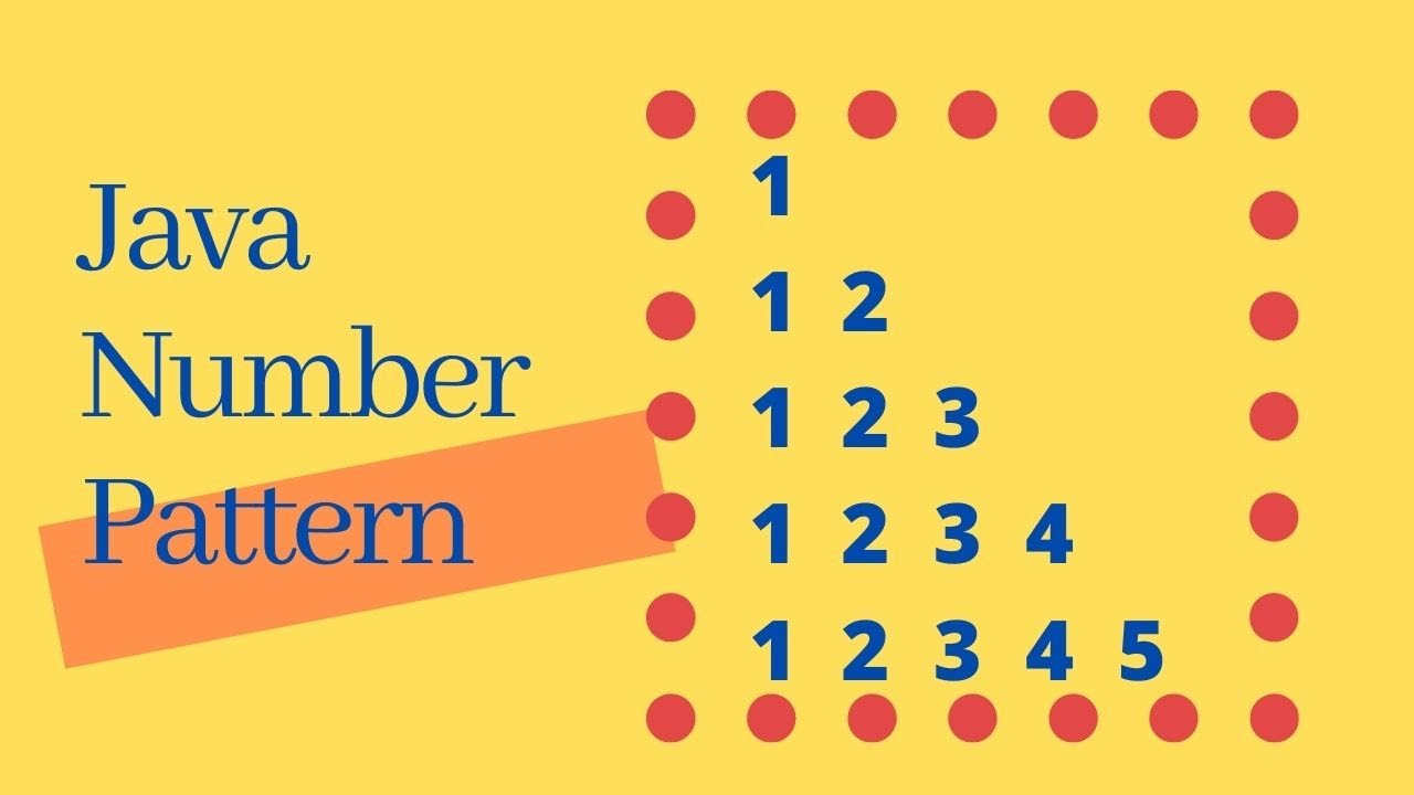 Number Pattern In Java Using While Loop Youtube