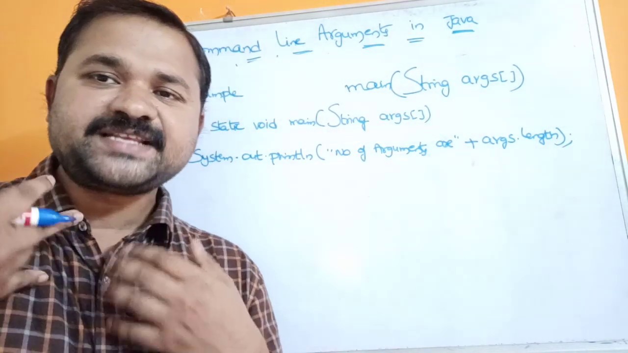 Command Line Arguments In Java Programming Youtube
