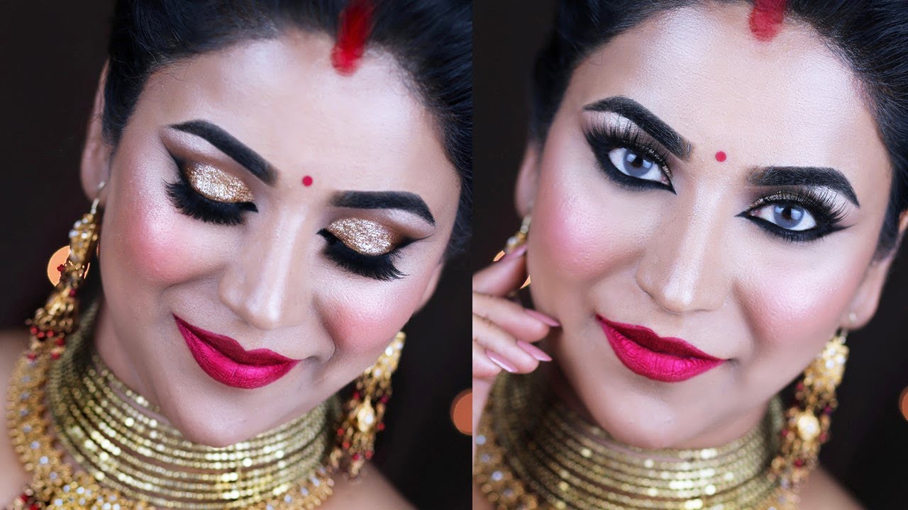 Bengali Bridal Eye Makeup Tutorial Saubhaya Makeup