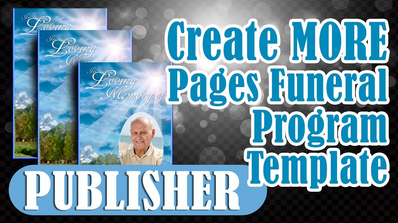 Funeral Program Template Microsoft Publisher 22 Free Funeral Program