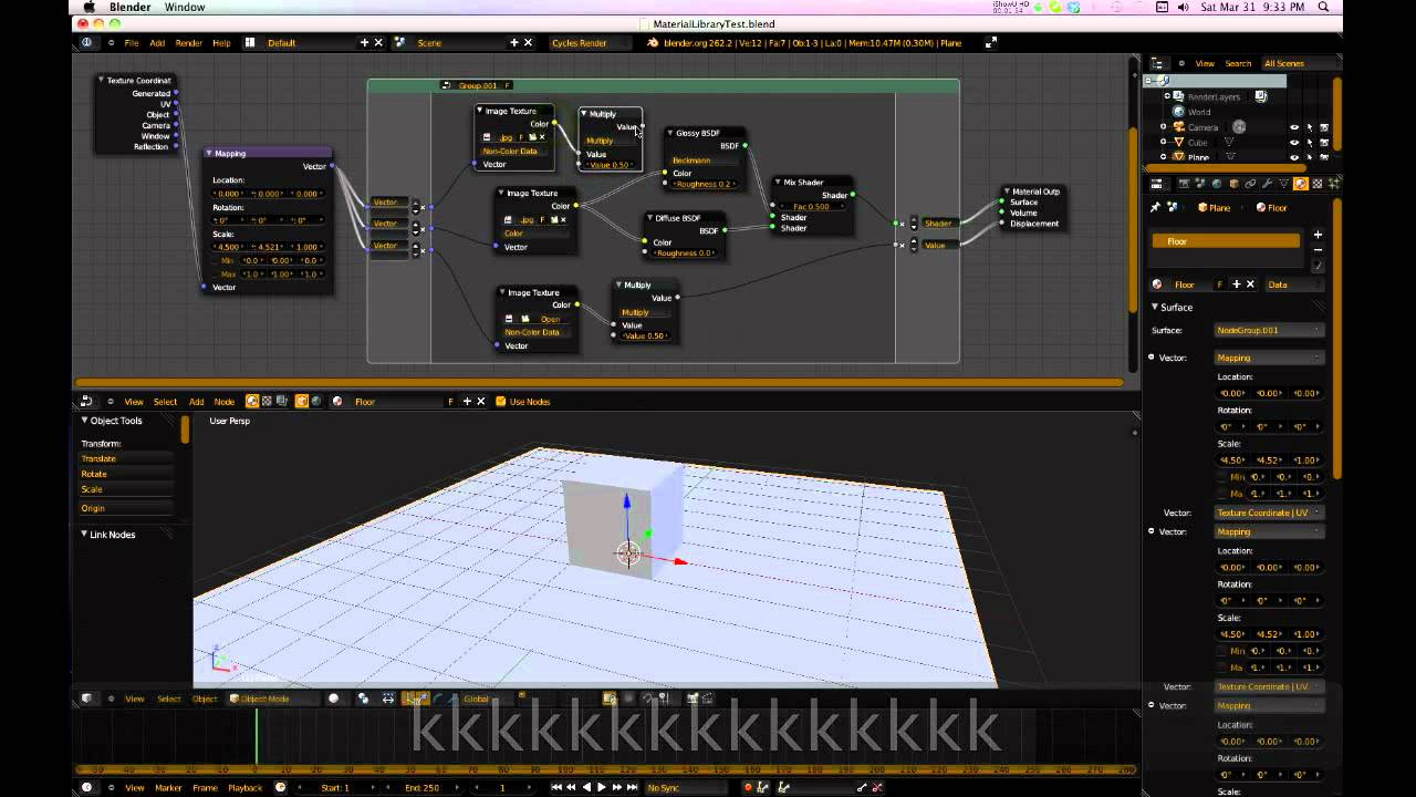 Quick Tip Blender Node Groups And Single User Materials Youtube