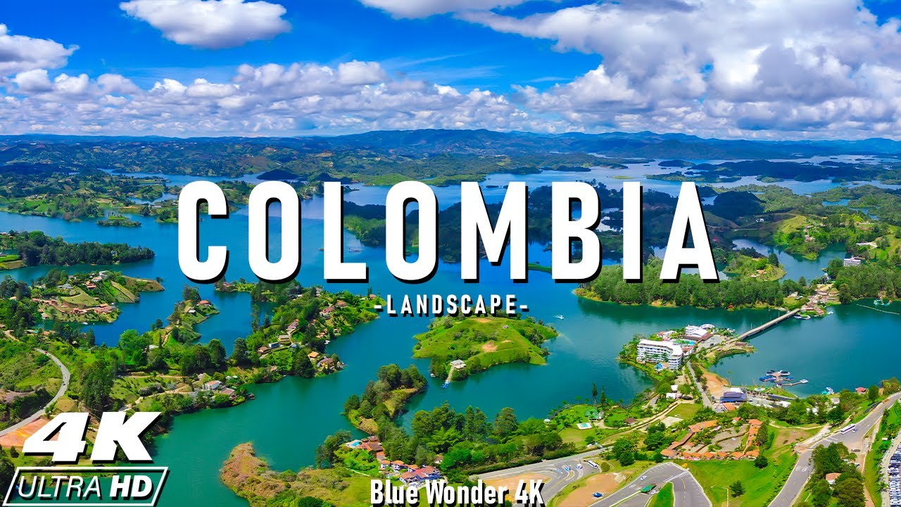 Colombia 4k Relaxing Music With Beautiful Natural Landscape Amazing