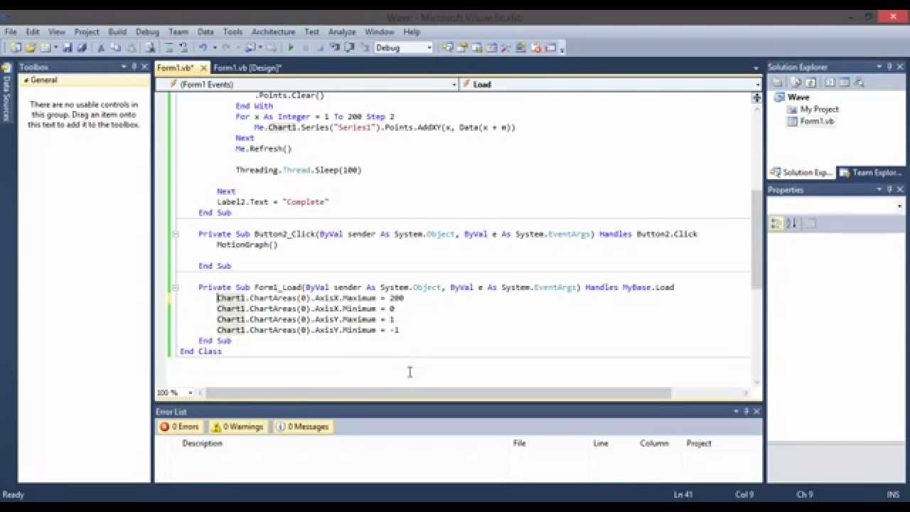 Visual Basic Chart Animation Youtube