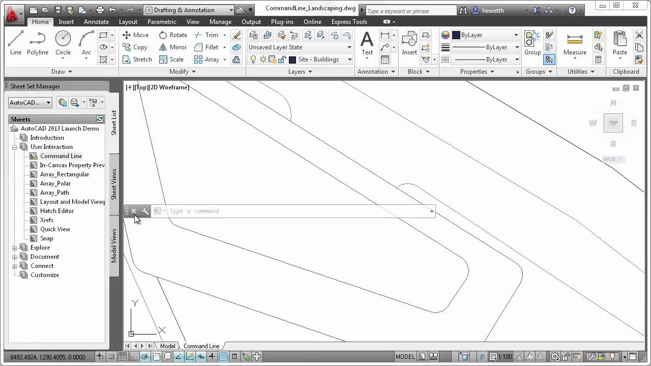Autocad 2013 Command Line Youtube