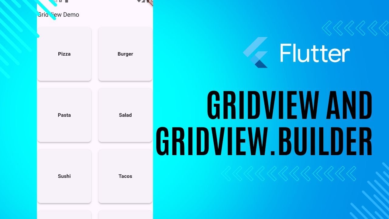 Grid And Gridview Builder In Flutter Code With Examples Youtube