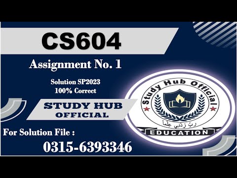 Cs604 Assignment 1 Solution Infovu