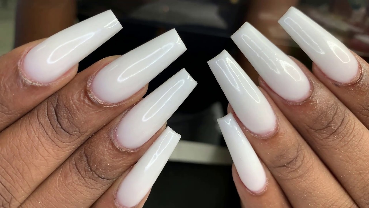 Acrylic For Beginners Soft White Nails Tutorial Ny Beauty Review