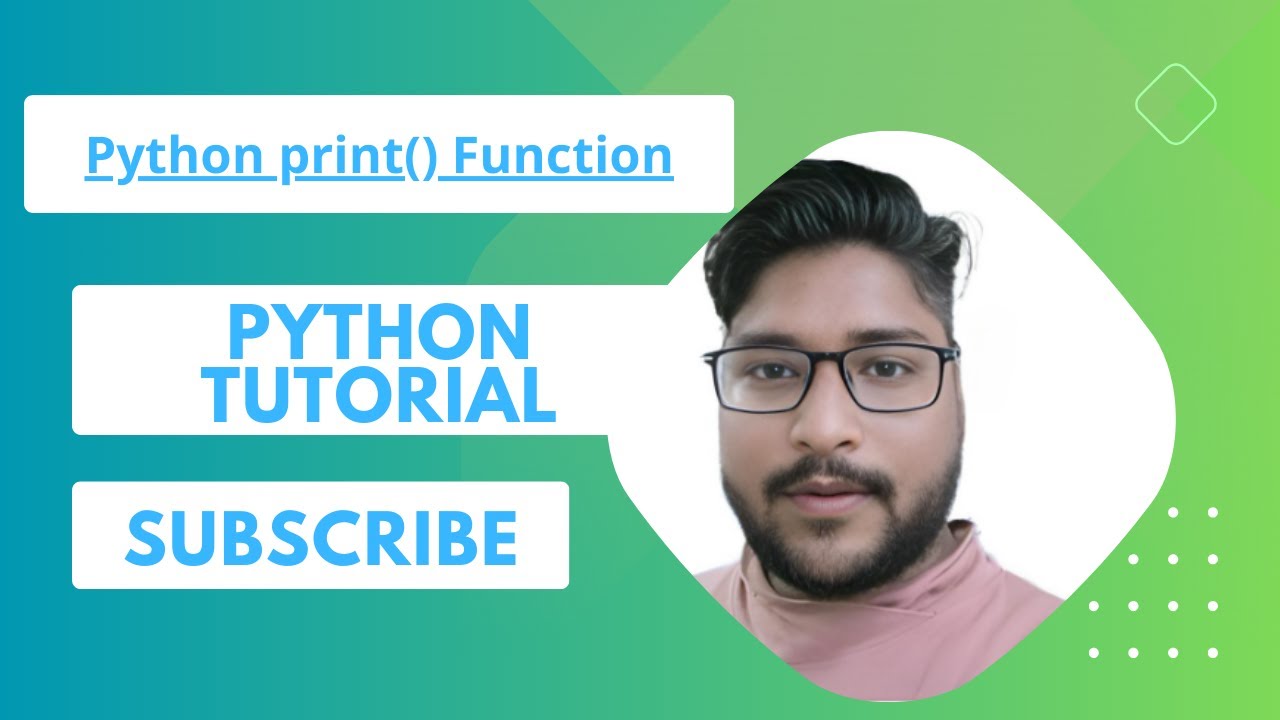Python Print Function Youtube