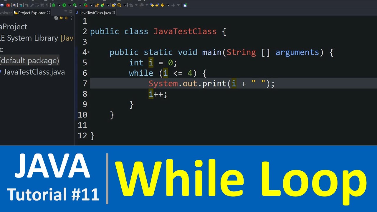 Java Tutorial 11 While Loop Do While Loop In Java Programming