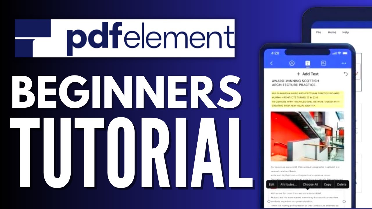 How To Use Pdfelement Pdfelement Tutorial For Beginners 2023 Youtube