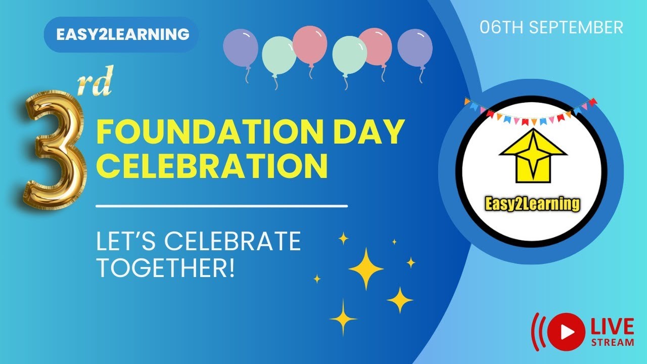 Join Us For Easy2learning Foundation Day Highlights Celebrations