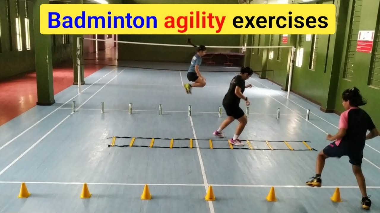 Badminton Agility Exercises Badminton Training Youtube