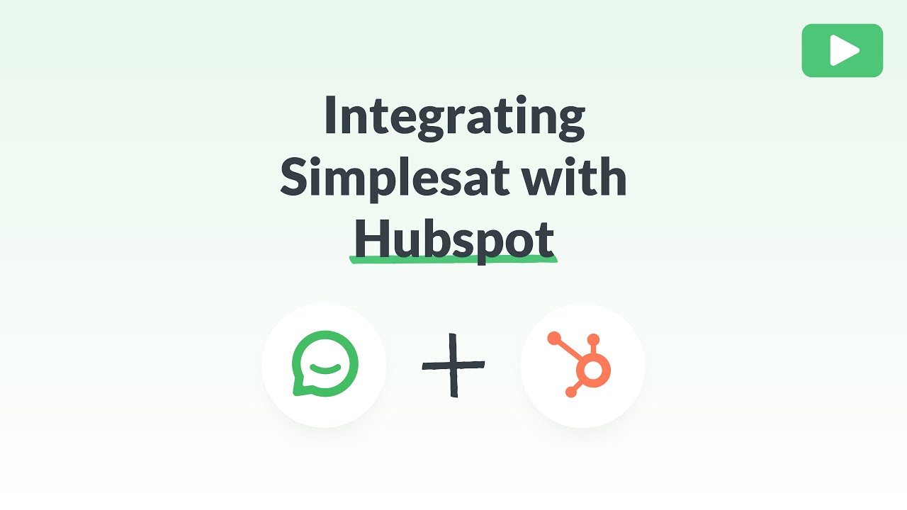 How Simplesat Integrates With Hubspot Youtube