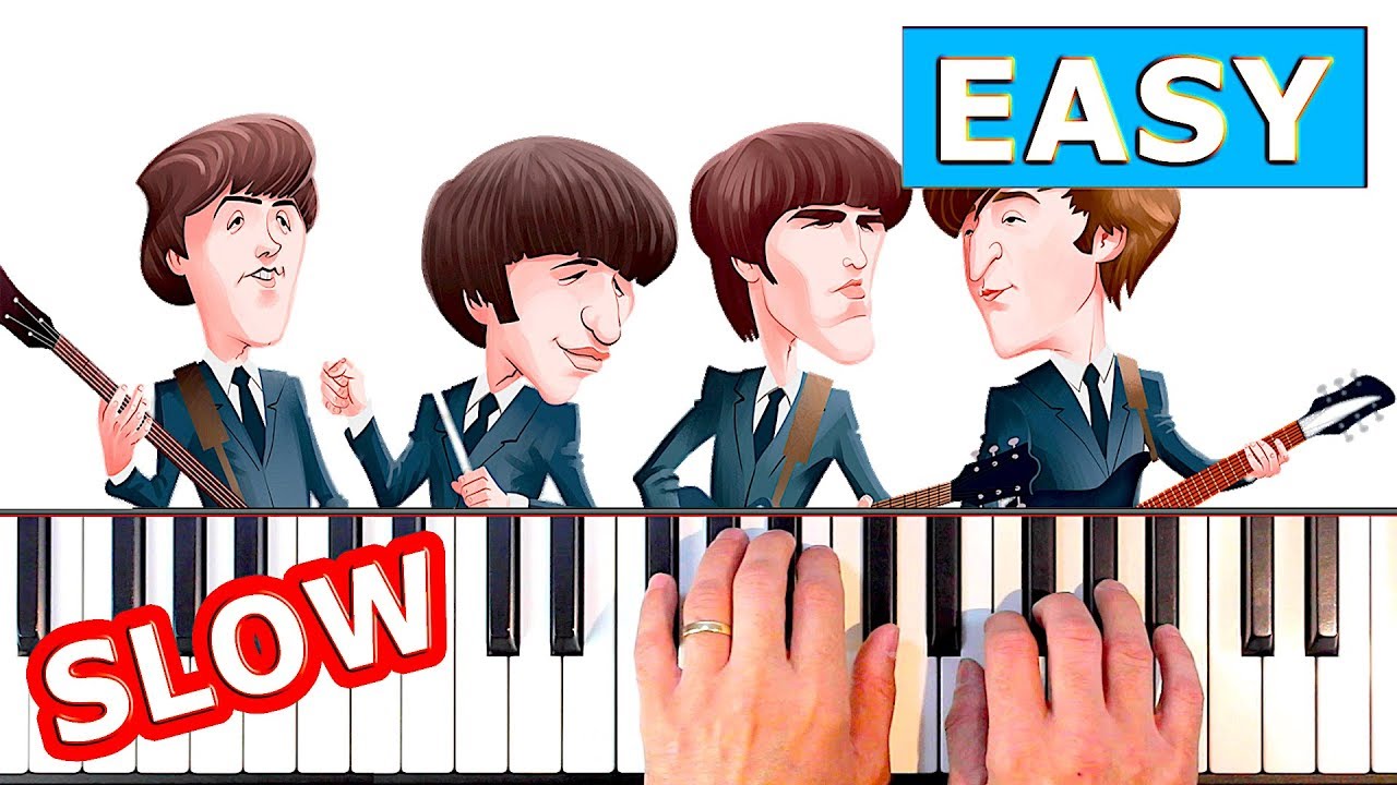 Beatles Yesterday Slow Easy Piano Tutorial Youtube
