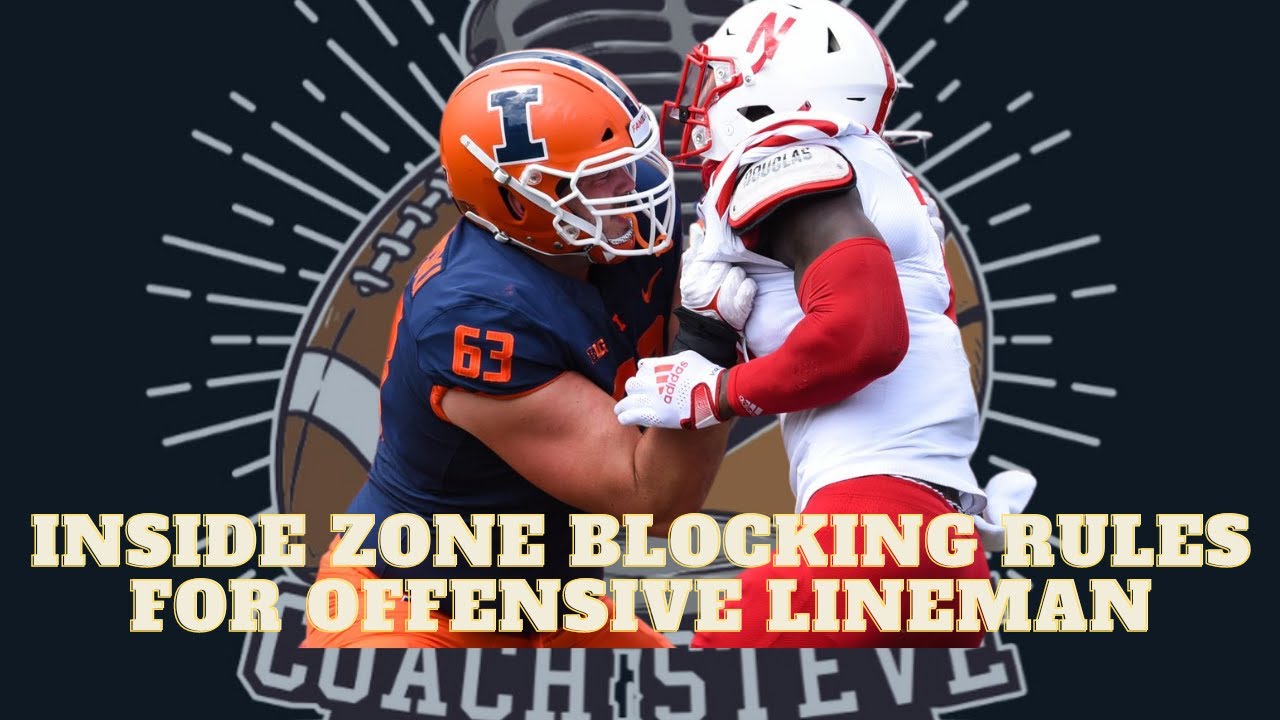 Inside Zone Blocking Rules For Offensive Lineman Youtube