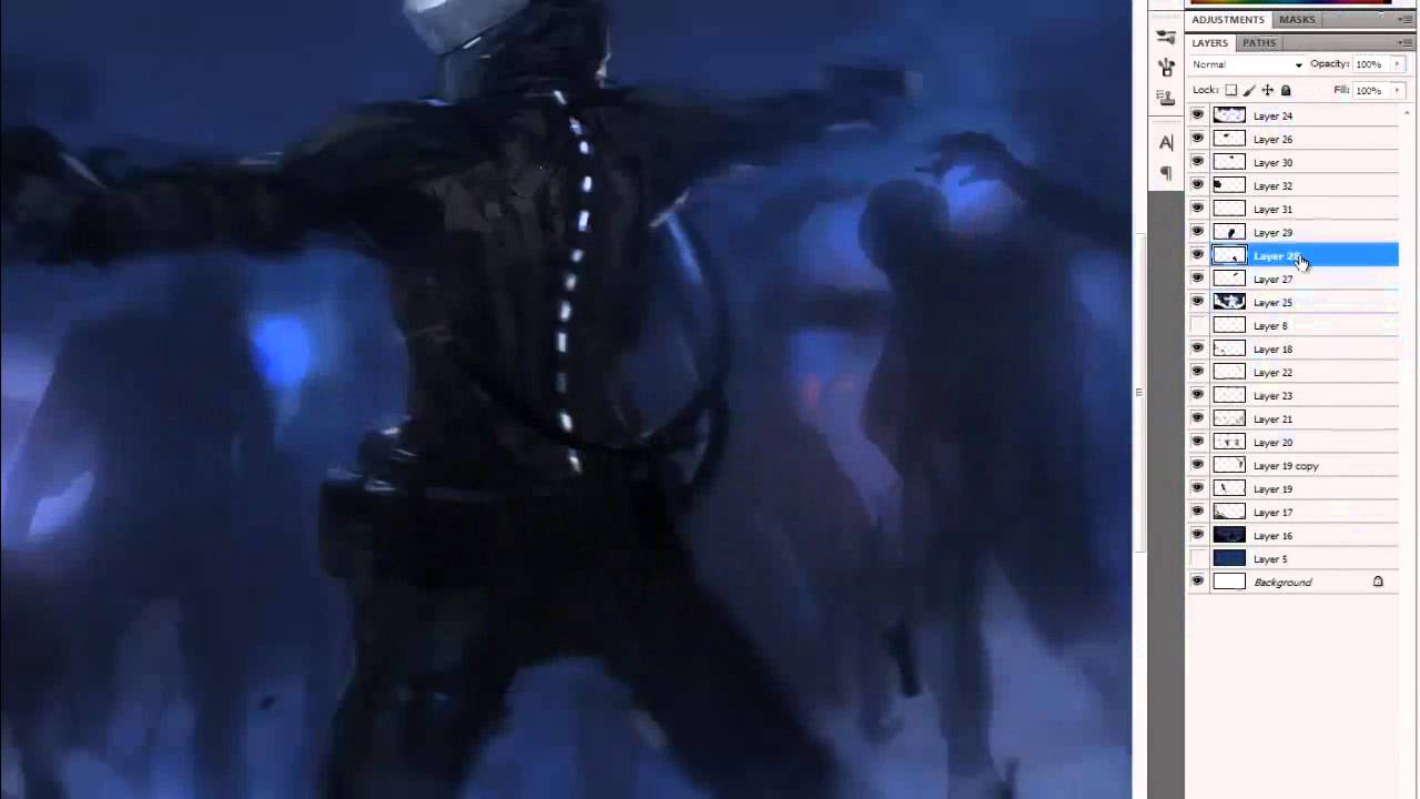 4 Sci Fi Zombie Speed Painting Time Lapse Youtube