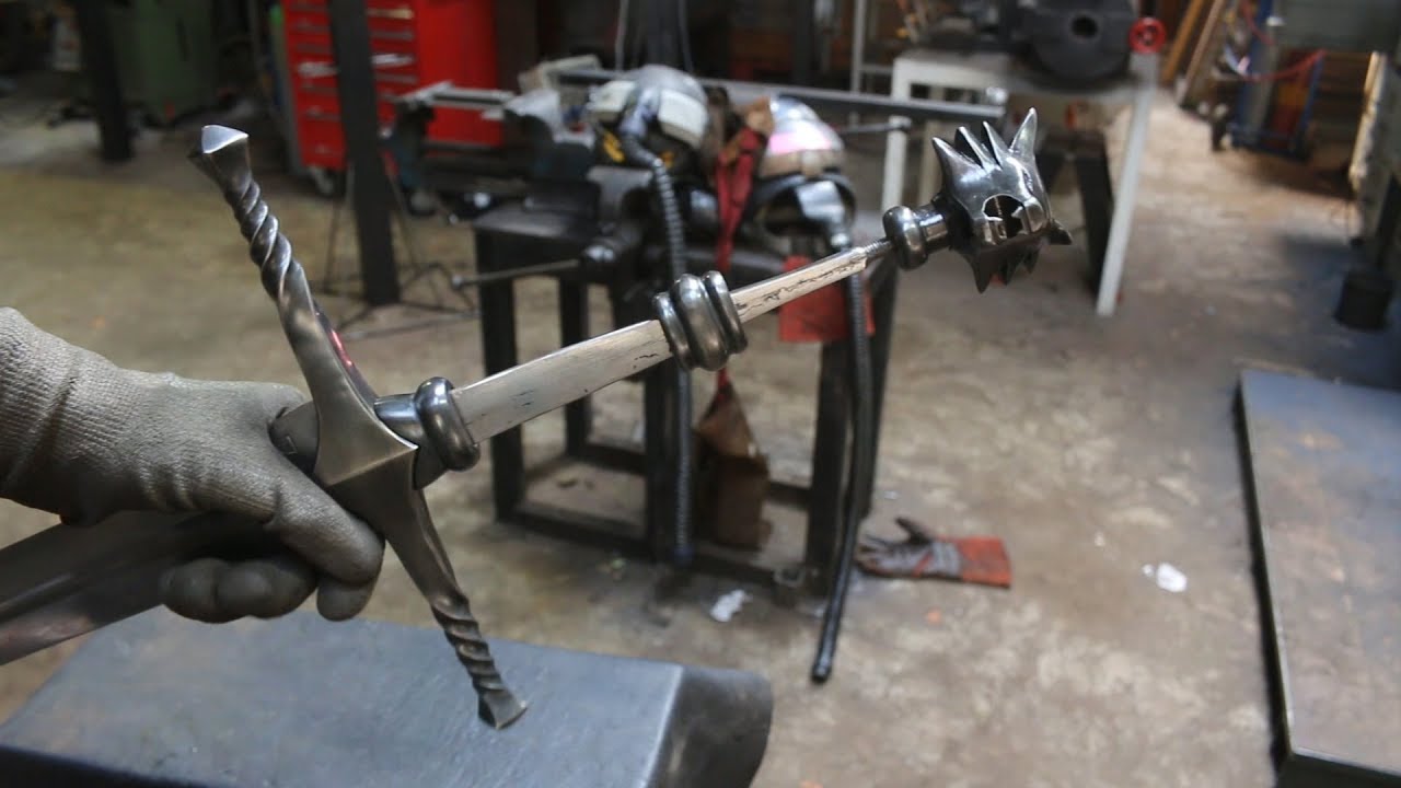 Forging A Witcher 3 Wolf Sword Part 4 Making The Pommel Youtube