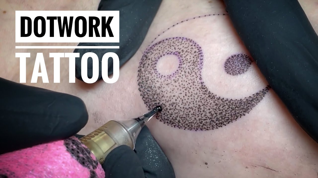 Yin Yang Dotwork Tattoo Time Lapse Youtube
