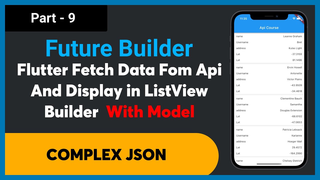 Part 9 Flutter Get Api Call With Null Safety Building List With