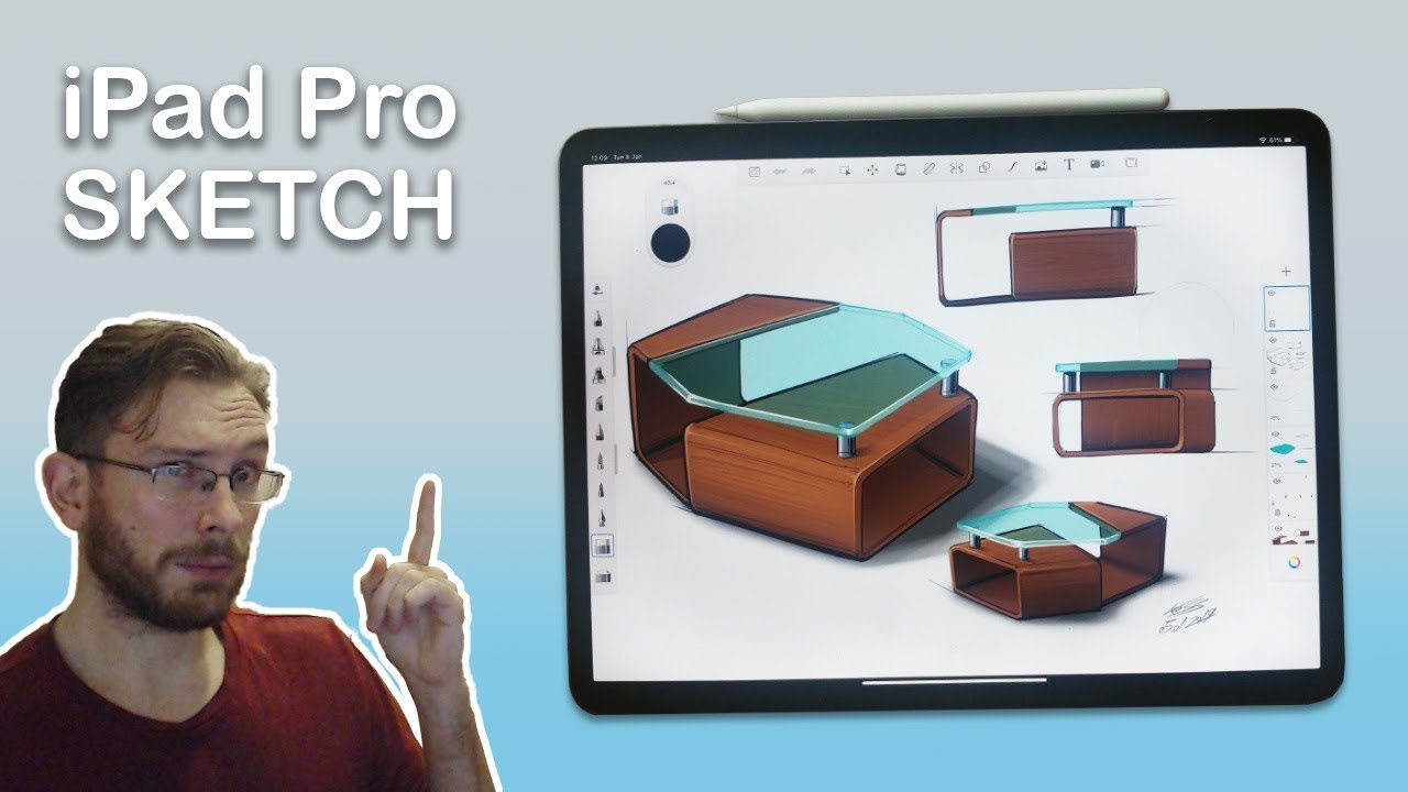 Ipad Pro Furniture Sketch Youtube
