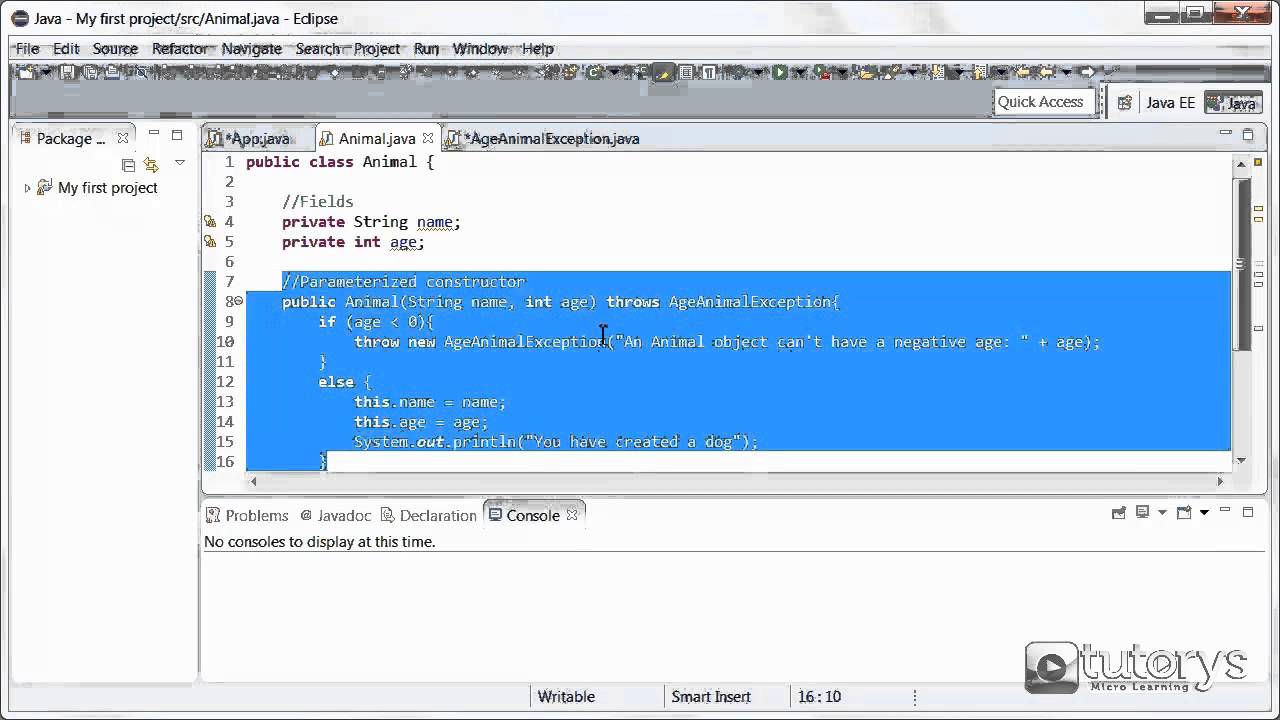 How To Create Custom Exceptions In Java Youtube