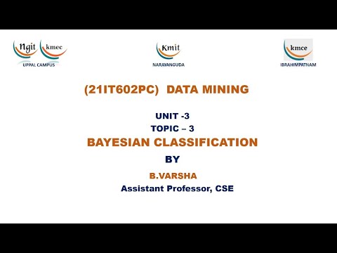 Unit 3 Bayesian Classification Youtube