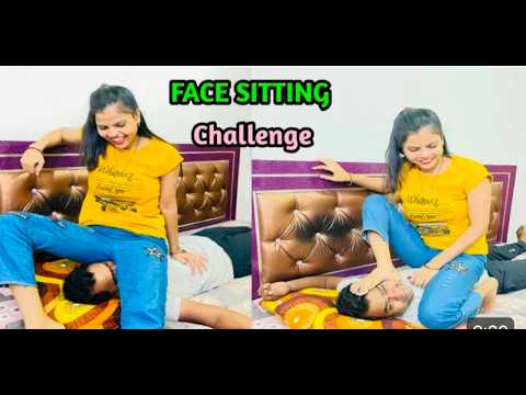 Face Sitting Challange Husband Vs Wife Face Sitting Challange Face