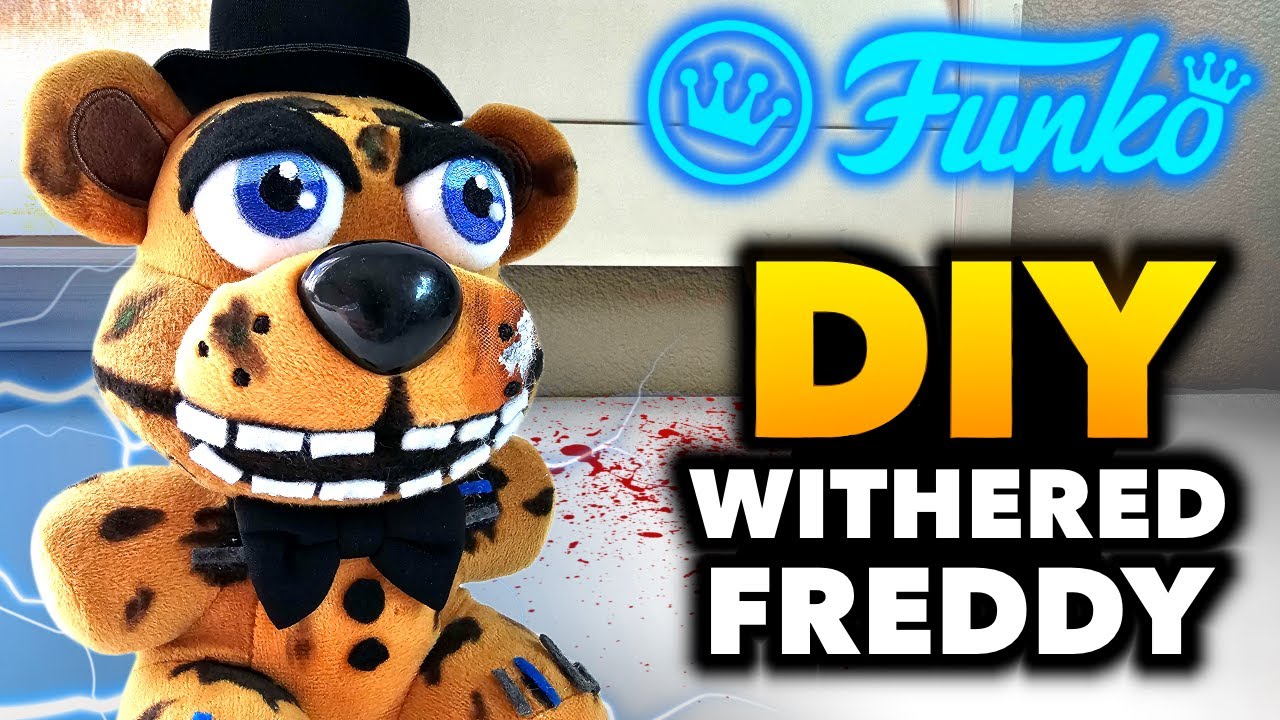 Withered Freddy Plush Diy Tutorial Fnaf Plush Youtube