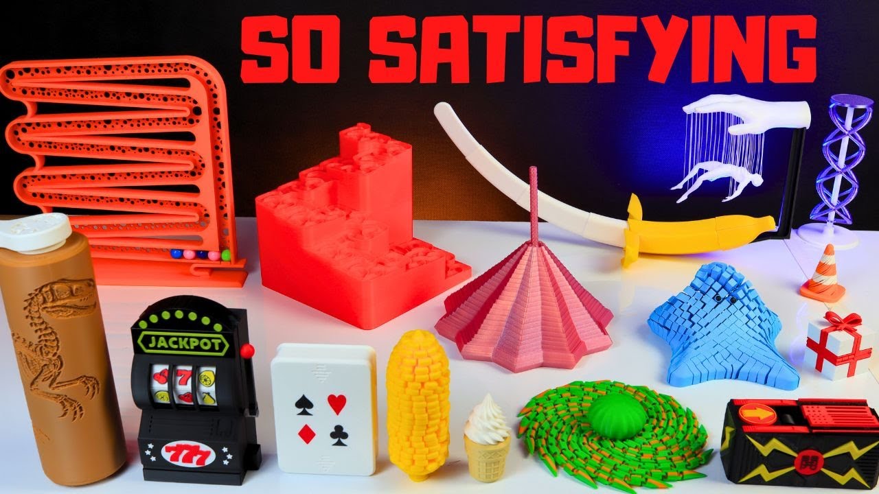 18 Super Satisfying 3d Prints Youtube