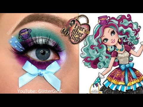 Ever After High Madeline Hatter Makeup Tutorial Youtube