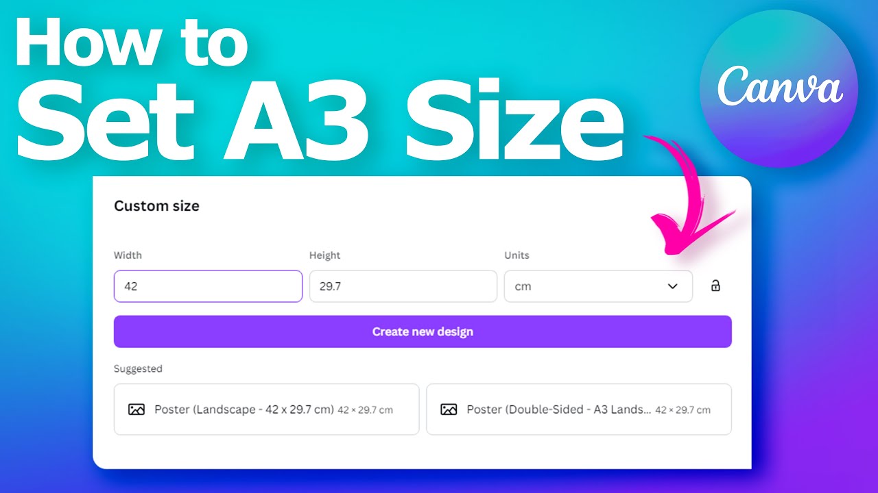 How To Set A3 Size In Canva For Beginners Youtube