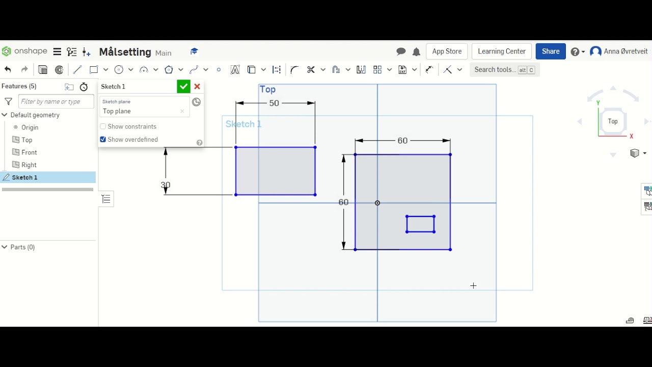 Onshape Målsetting Youtube