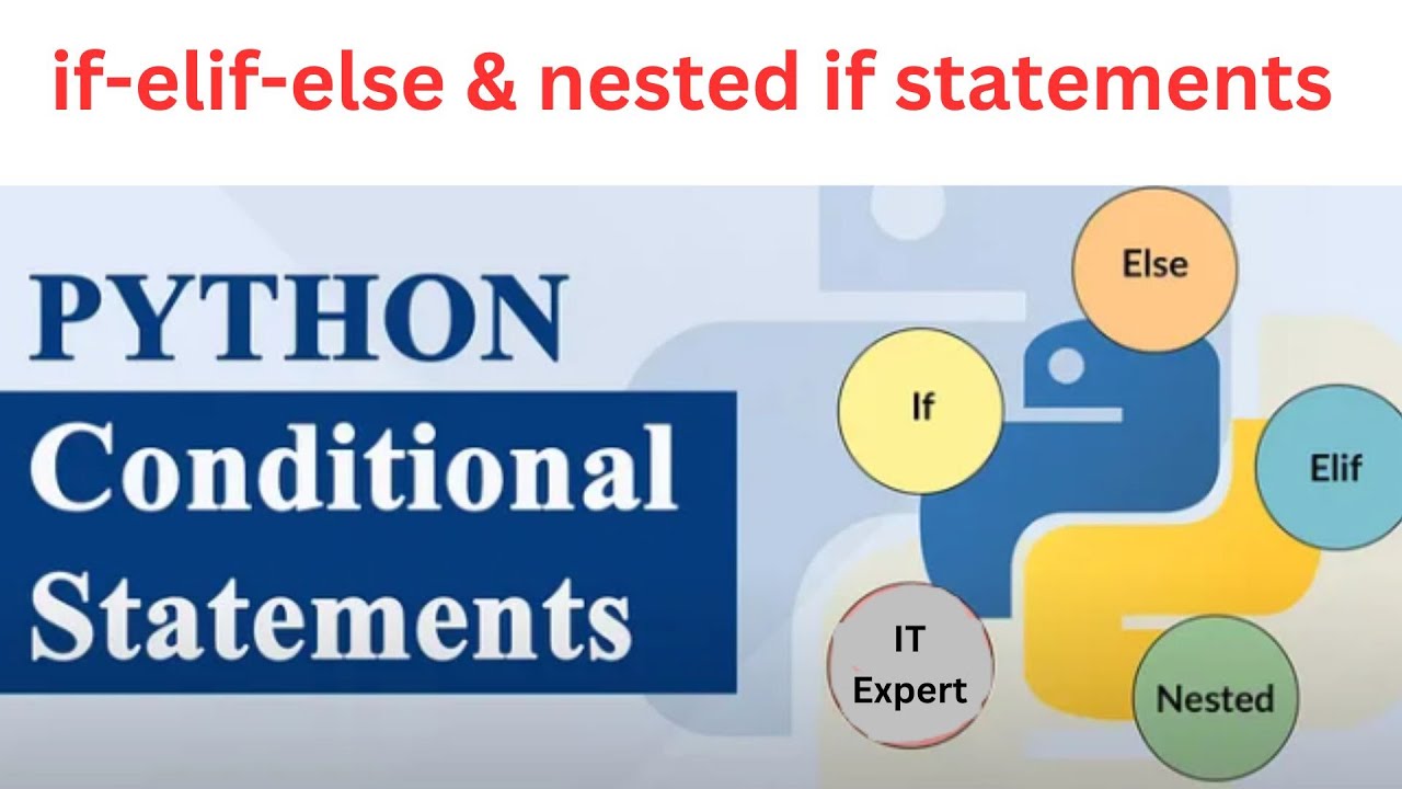 5 If Statements In Python If Elif Else And Nested If Youtube