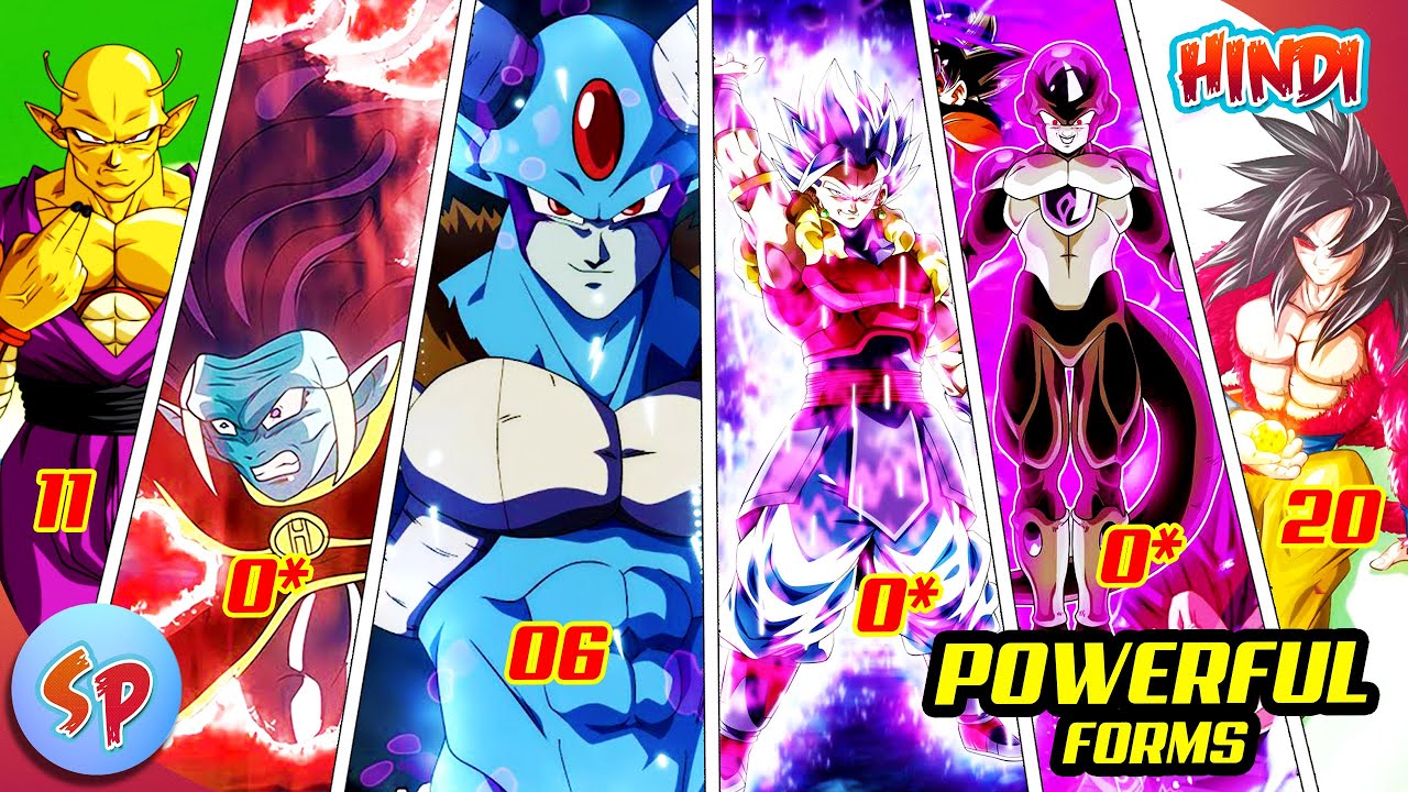 Top 30 Most Powerful Transformation Forms In Dragon Ball Universe Youtube