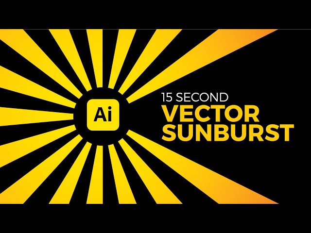 Vektor Sunburst Illustrator