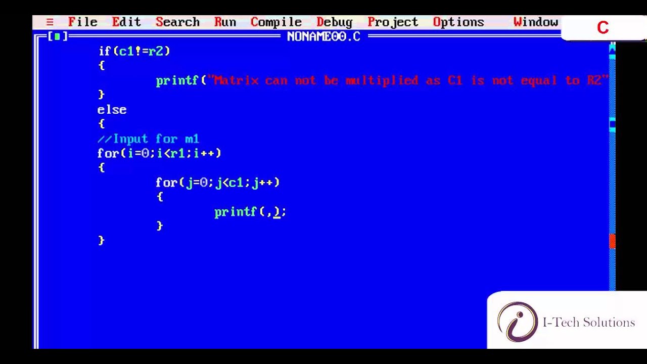 Multiplication Table Program In C Using Two Dimensional Array