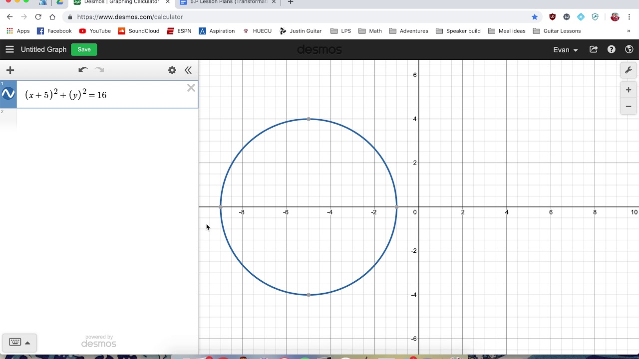 Learn Desmos Function Notation