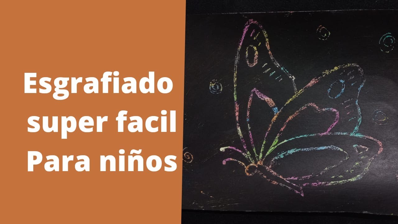 La Técnica De Arte Más Fácil Para Niños Esgrafiado Paso A Paso Youtube